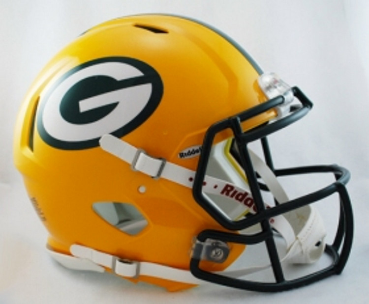 Green Bay Packers Helmet Riddell Authentic Full Size Speed Style by ...
